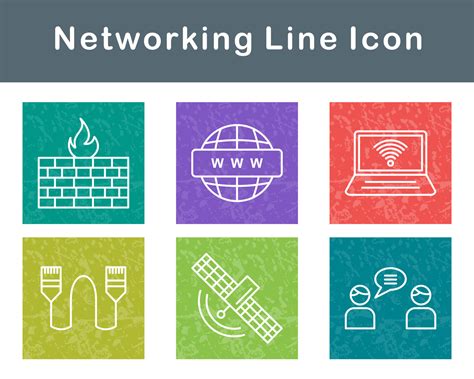 Networking Vector Icon Set 21408528 Vector Art At Vecteezy