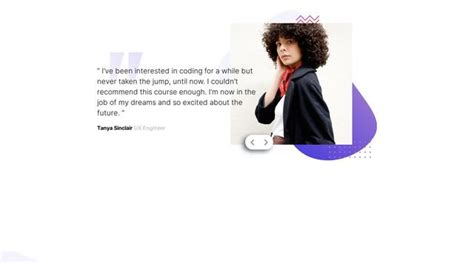 Frontend Mentor Simple Testimonial Slider In Html Css And Js Coding