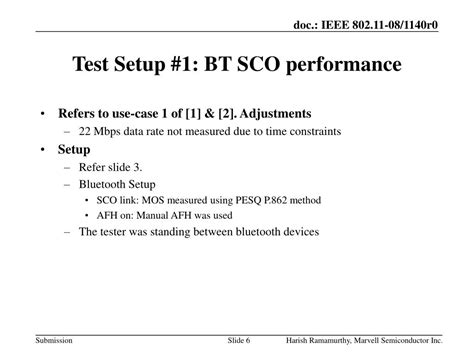 Ppt 11n 40 Mhz And Bt Coexistence Test Results Powerpoint