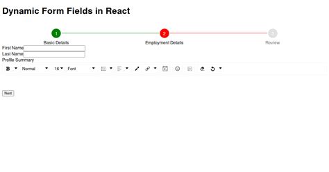 React Stepper Horizontal Examples Codesandbox