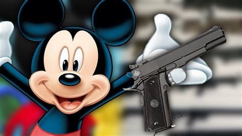 Mickey Mouse With A Gun