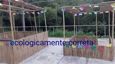 Barraca De Bambu E Palha Youtube