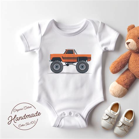 Уникално бебешко боди с монстър трък