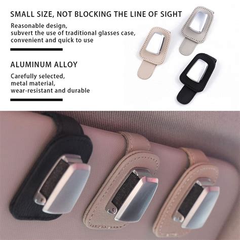 Badu Bg Универсален държач за слънчеви очила за кола Скоба за карта за билети Козирка за кола