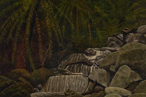 Lot Lin Onus 1948 1996 Sherbrooke Falls 1974 Oil On Canvas