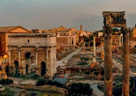 The Roman Forum In Italy Ancient Rome Basilicas Via Sacra