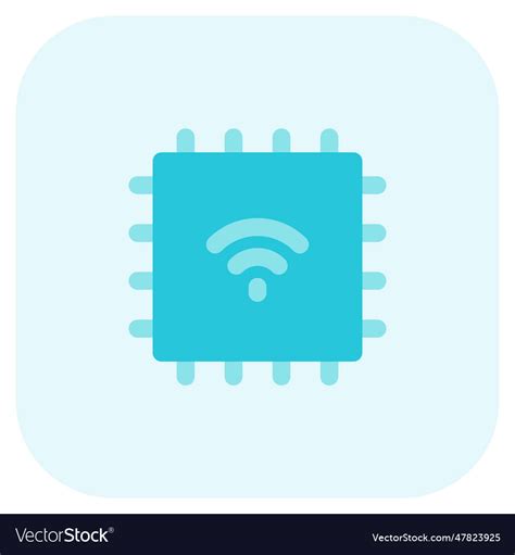 Wireless Microchip A Control Unit For Gadgets Vector Image