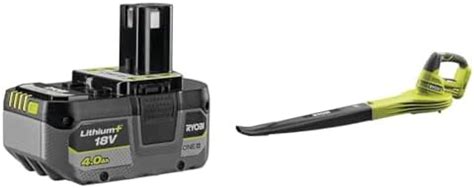 RYOBI RB1840X 18V One Plus Lithium Plus 4.0Ah Compact Battery, Black ...