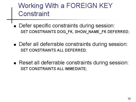 Data Integrity Constraints 1 Objectives Learn The Types