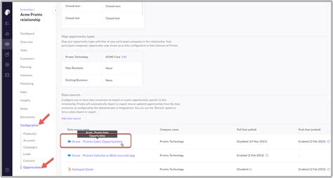 Salesforce Enable Data Push Pronto Support