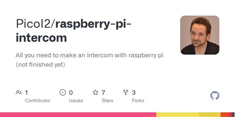 Github Picoi2raspberry Pi Intercom All You Need To Make An Intercom