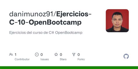 github danimunoz91 ejercicios c 10 openbootcamp ejercicios del curso