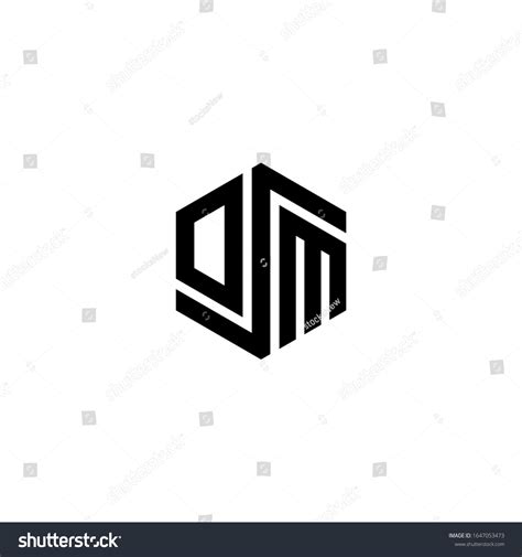 Osm Letter Logo Design Polygon Monogram Stock Vector Royalty Free Shutterstock