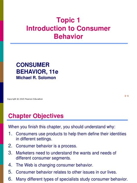 topic 1 introduction to consumer behaviour pdf