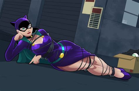 Rule 34 Aceliuszid Batman Caped Crusader Batman Series Bondage Bound Catwoman Catwoman