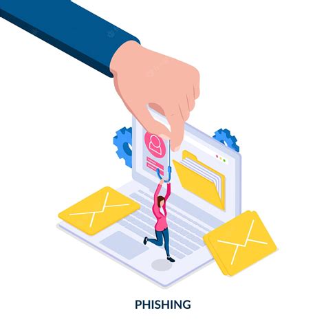 Premium Vector Phishing Internet Fraud Vector Illustration