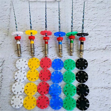 치과 엔도 파일 스토퍼 꽃 소독 마킹 엔도 파일 카운터 Endododontics 파일 치과 100 개 치과 용품