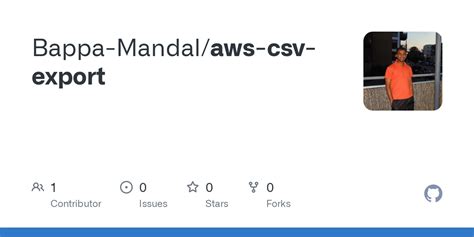 github bappa mandal aws csv export