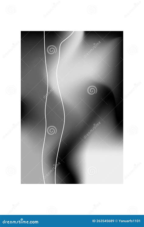 Abstract Greyscale Gradient Wall Decor Stock Illustration Illustration Of Effect Abstract
