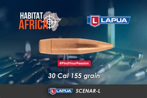Lapua Scenar L 30 Cal 308 155gr Bullets 100pts Habitat Africa
