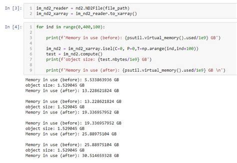 Memory Usage · Issue 17 · Tlambert03nd2 · Github