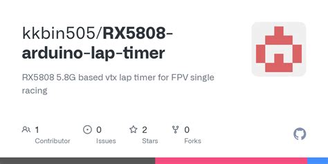 Github Kkbin505 Rx5808 Arduino Lap Timer Rx5808 5 8g Based Vtx Lap