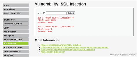【sql注入】dvwa靶场sql注入实践 dvwa的sql注入 csdn博客