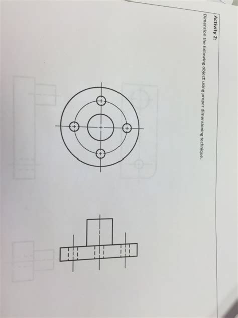 Solved Dimension The Following Object Using Proper Chegg