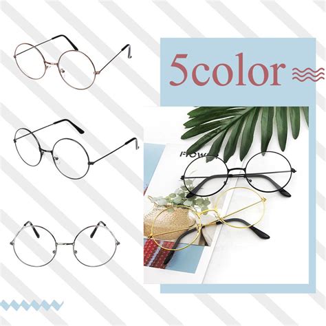 Simple Unisex Metal Vintage Retro Round Glasses Fr Vicedeal