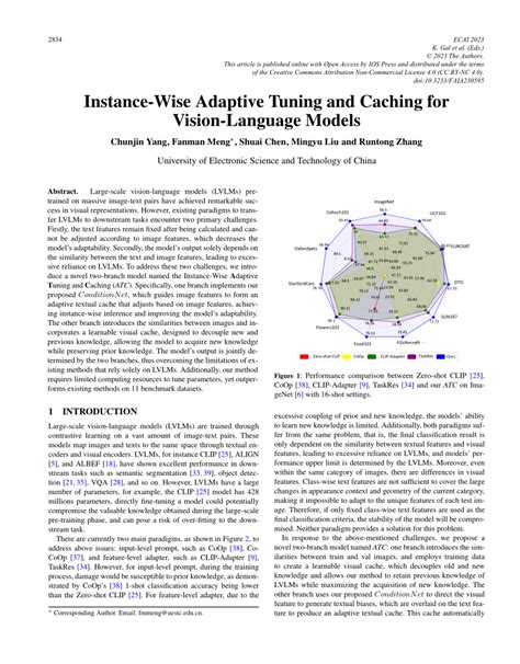 pdf instance wise adaptive tuning and caching for vision language models