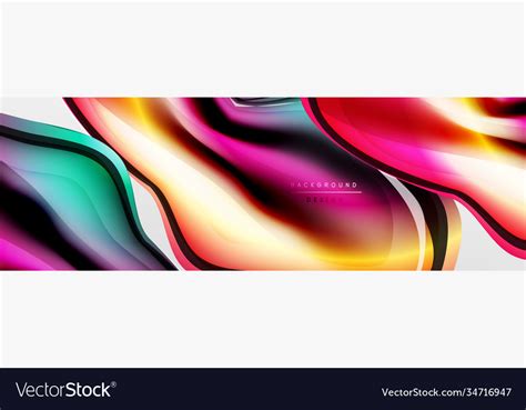 Abstract Background Flowing Liquid Style Vector Image