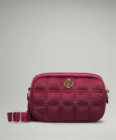 Lululemon Crossbody Camera Bag 2l Serene Blue Gold Lulu Fanatics
