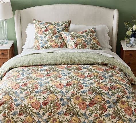 Kravet Garden Floral Ikat Reversible Duvet Pottery Barn