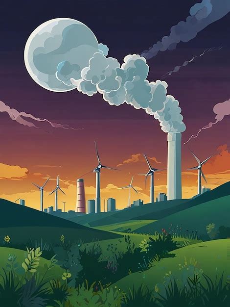 Ozone Layer Pollution Background Image Premium Ai Generated Image