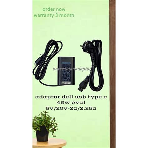 Jual Adaptor Dell Usb Type C 45w Oval Original Shopee Indonesia