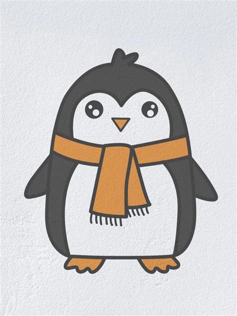 企鹅简笔画图片带颜色 儿童画简单（最新10张） 儿童画图片大全