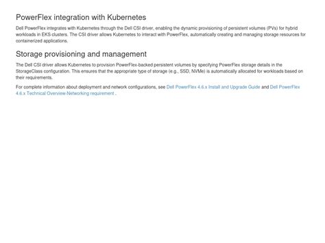 Storage Considerations Amazon Eks Hybrid Nodes On Dell Powerflex