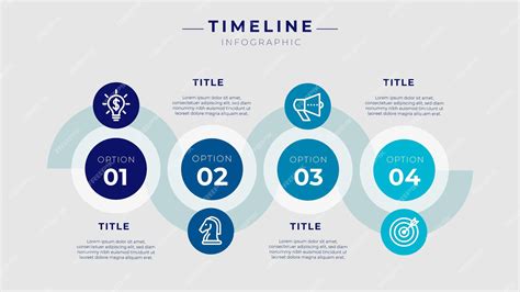 인포 그래픽 타임 라인 무료 벡터