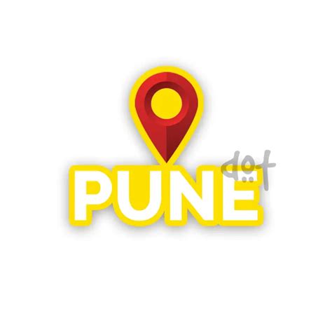 Pune Location Pin Laptop Sticker Dot Badges