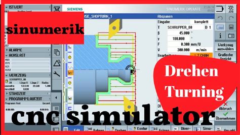 sinutrain simulator for cnc sinumerik operator youtube