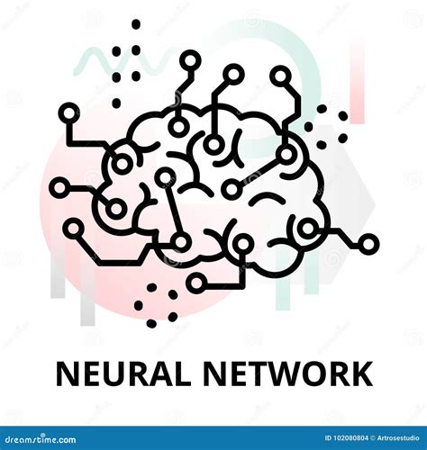 Abstract Icon Of Neural Network Stock Vector Illustration Of