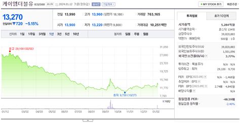 케이엠더블유 주식 주가 기업분석 실적 분석