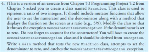 Solved 4 This Is A Version Of An Exercise From Chapter 5
