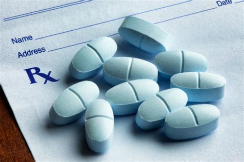 Hydrocodone With Acetaminophen Tablets On A Prescription Form Stock