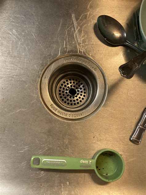Drain Stopper Stuck In Kitchen Sink Caught Under The Lip The Lever At