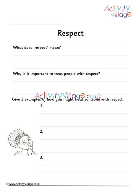 Respect Worksheet By Brookelyn Nichols Worksheets Library Worksheets
