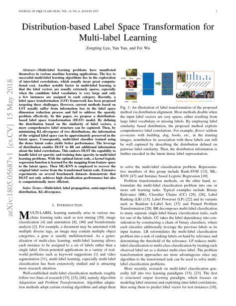 distribution based label space transformation for multi label learning