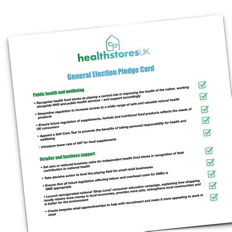 General Election Checklist Created For Retailers — Natural Brands