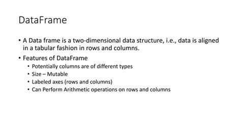 Introduction To Pandas Pptx