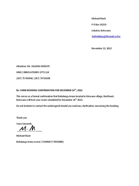Letter Of Confirmation 2 Signed Pdf